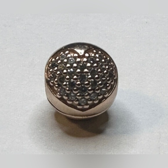 Pandora | Jewelry | Pandora Rose Gold Heart Ball Clip Cz Authentic Ale ...